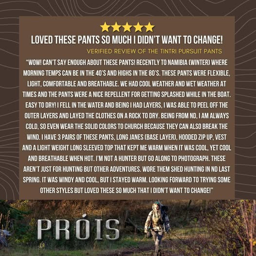 Another 5 Star Review! – Prois Hunting