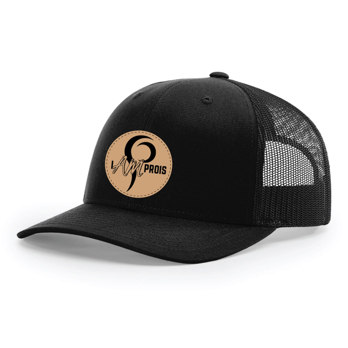 Prois Black Cap with Leather Logo – Prois Hunting